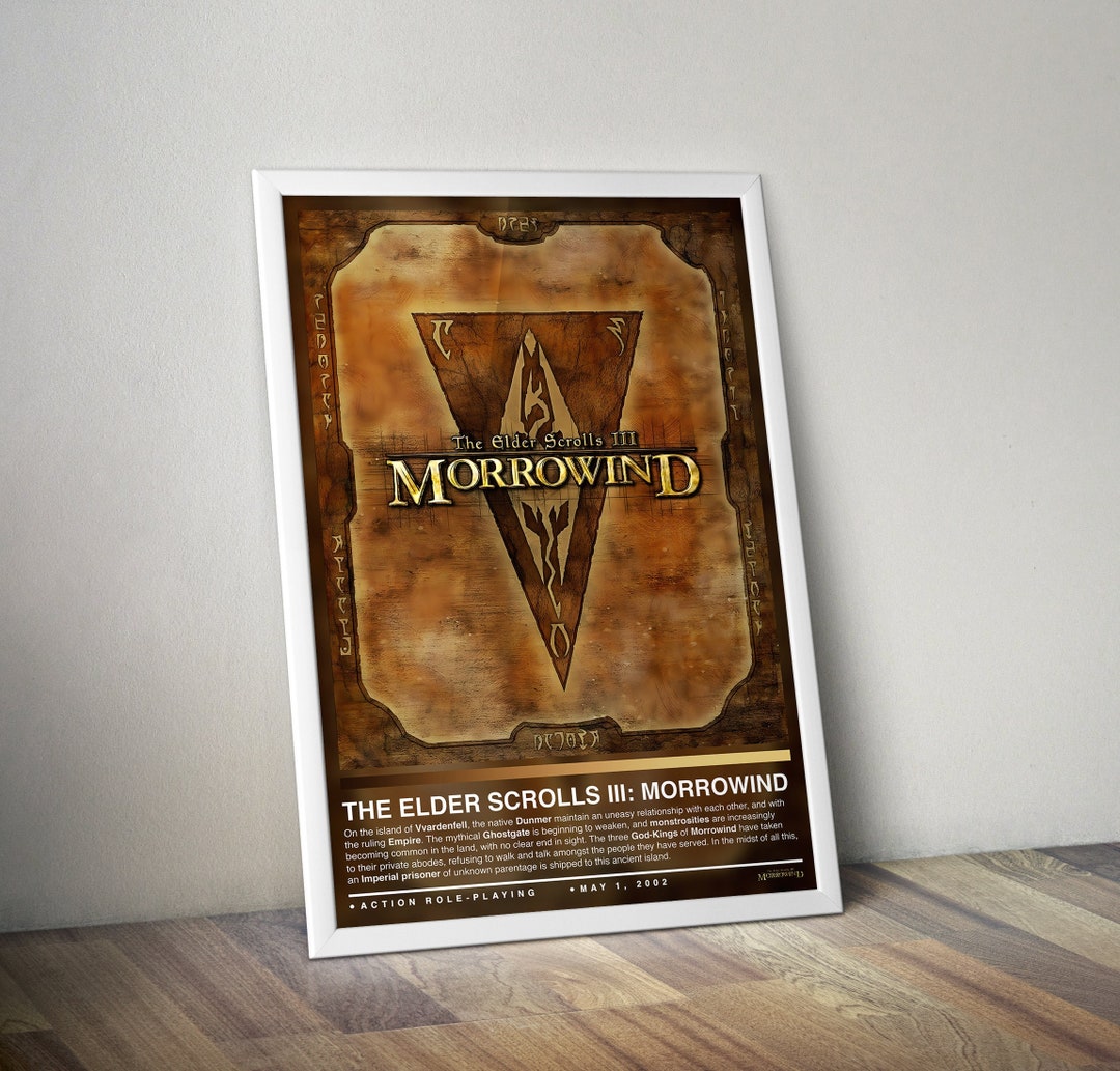 The Elder Scrolls 3 Morrowind Poster Gaming Posters 4 Colors Gaming ...