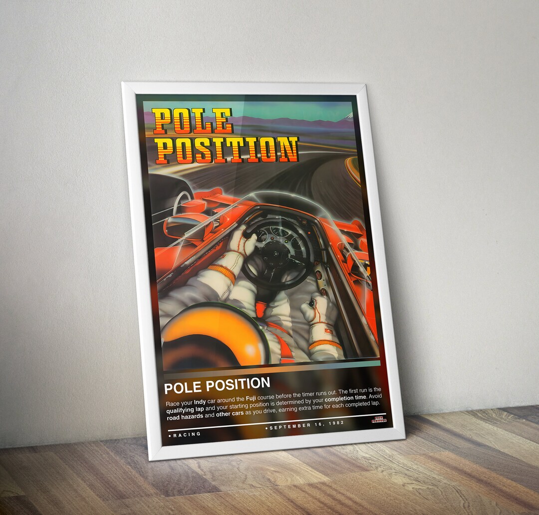 Pole Position Poster Print Pole Position Abdeckung Gaming Poster 4 ...