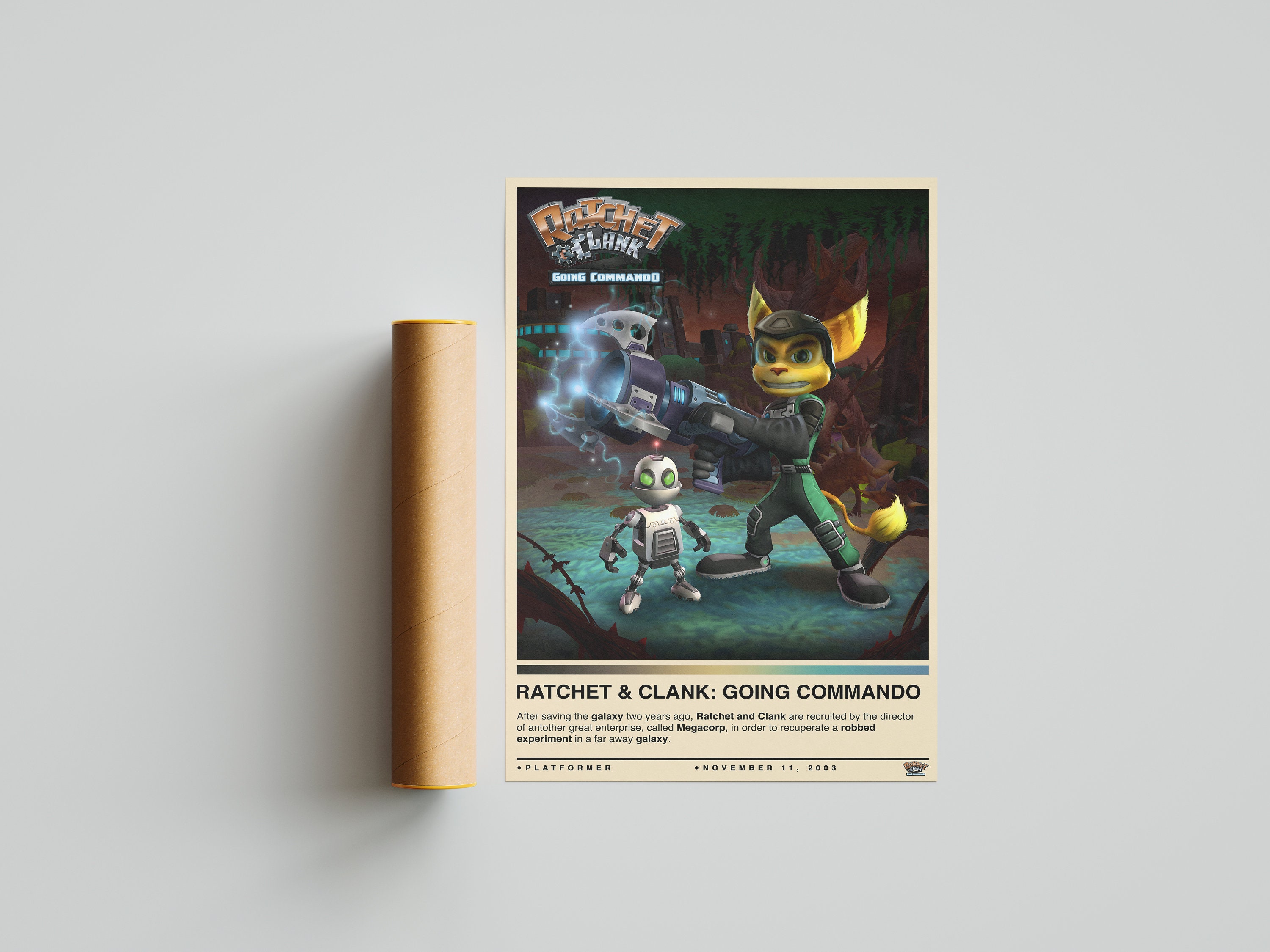 Ratchet and Clank Going Commando Poster Gaming Poster 4 - Etsy