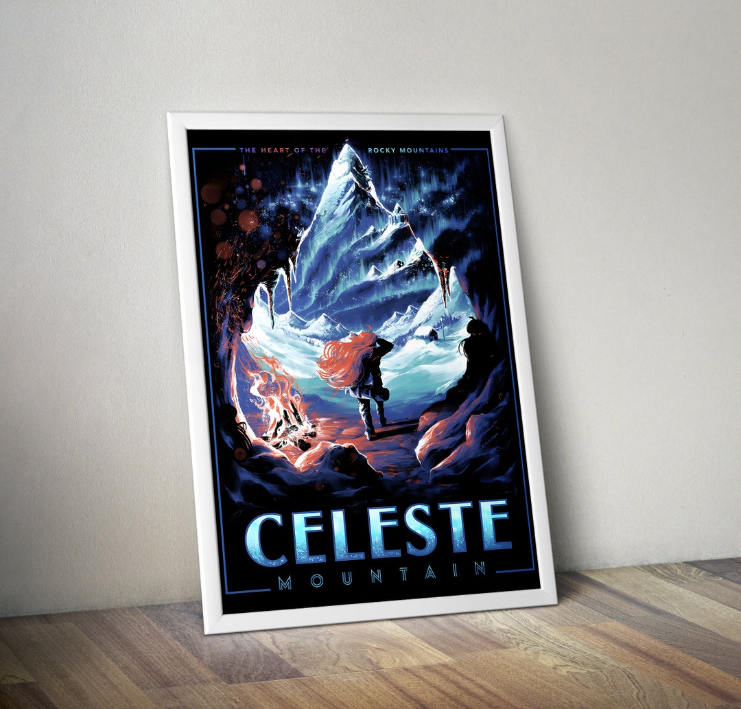 Celeste Poster Gaming Poster Celeste Prints Video Game Poster Madeline ...