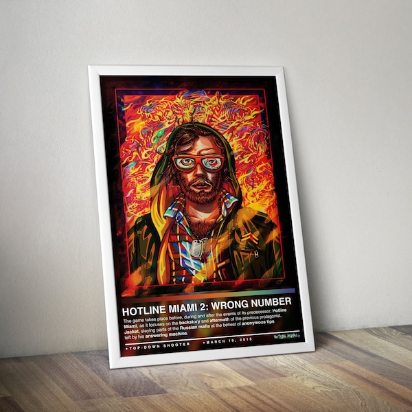 Hotline Miami Poster - Etsy