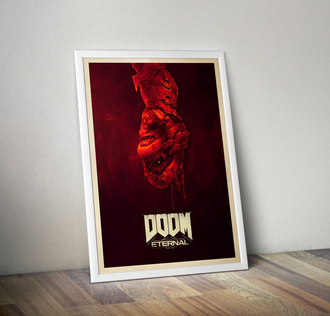 Doom Eternal Poster Doom Prints Doomguy Poster Video Game Posters ...