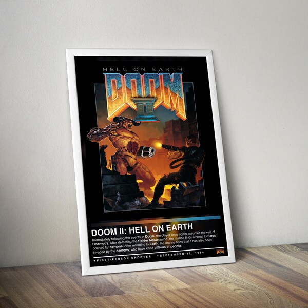 Doom Playstation Poster - Etsy