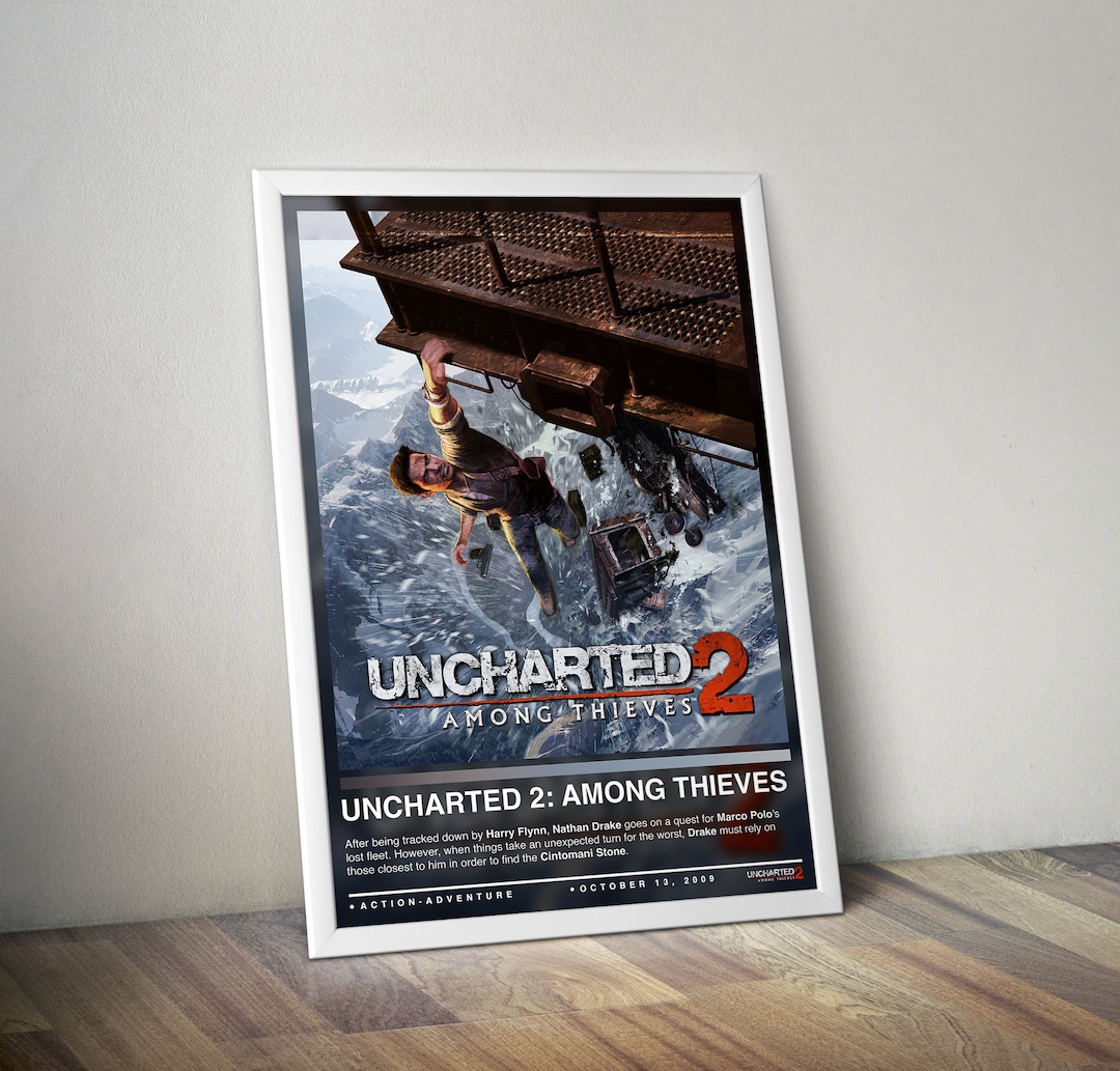 Uncharted 2 Among Thieves Poster Uncharted Print Gaming Poster 4 Colors, Gaming Decor, Video ...