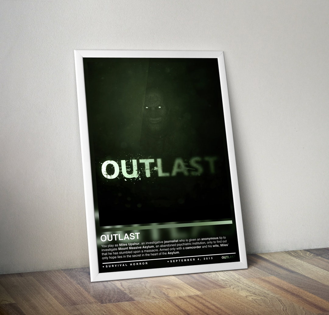 Outlast Poster Print Outlast Cover Gaming Posters 4 - Etsy Australia