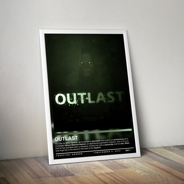 Outlast Game Poster - Etsy
