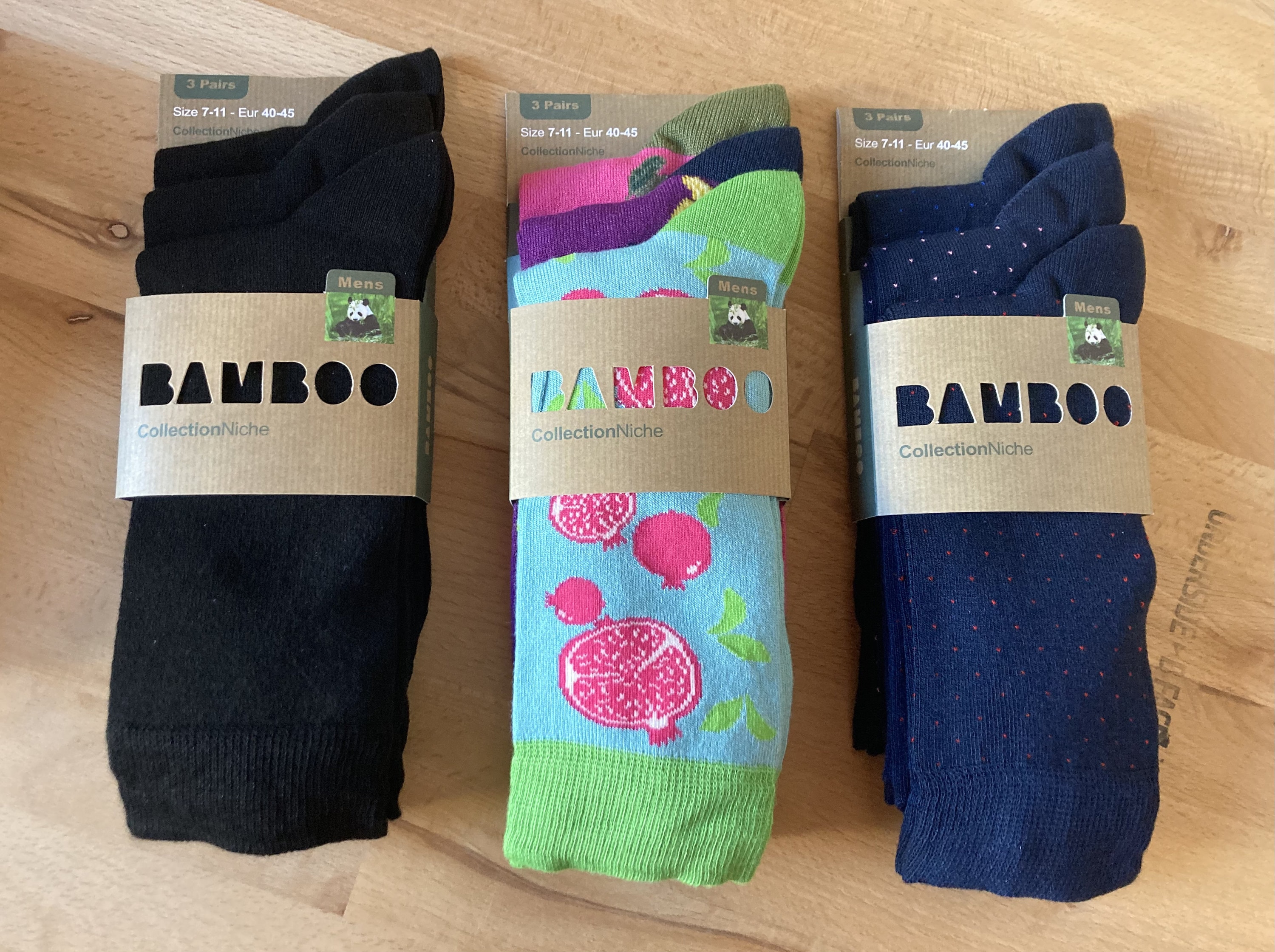 Men's 100% Bamboo Socks - 3 Pair Packs - Etsy