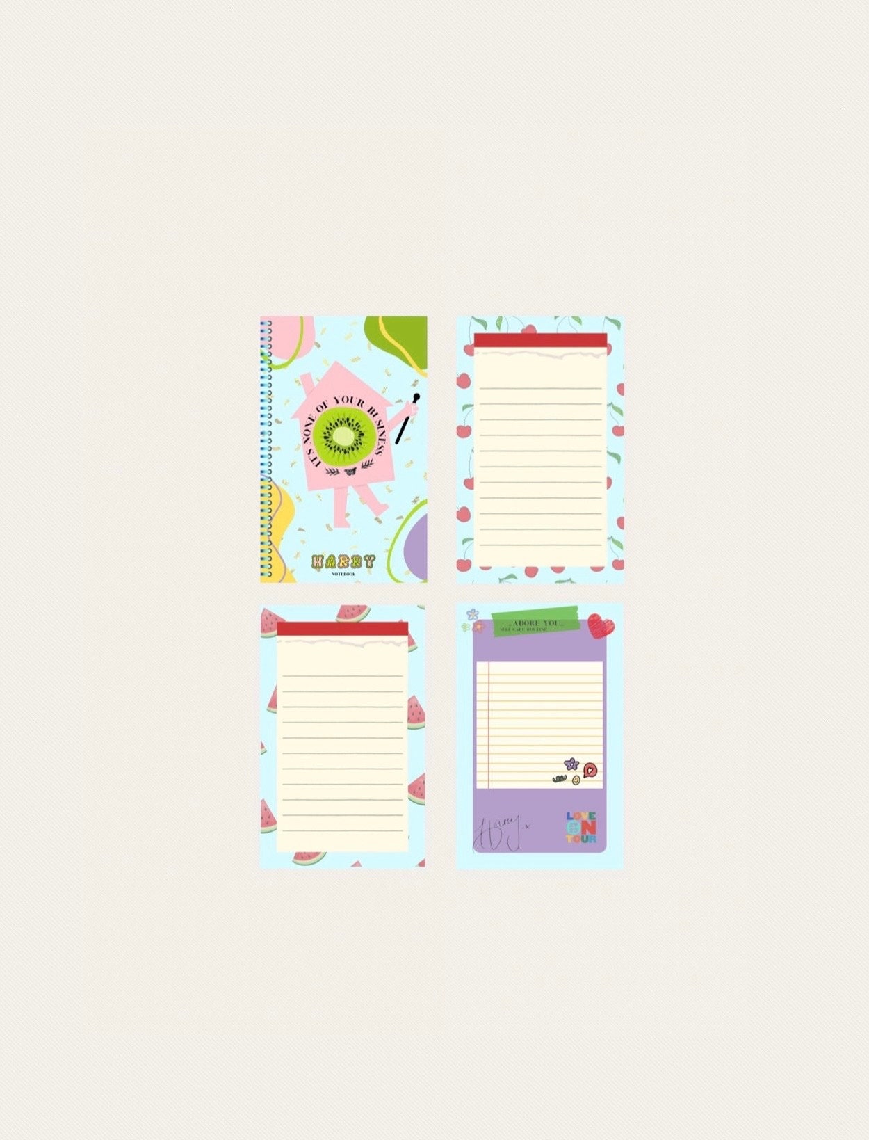 Harry Styles Notebook | 92 Pages | Digital Download - Etsy