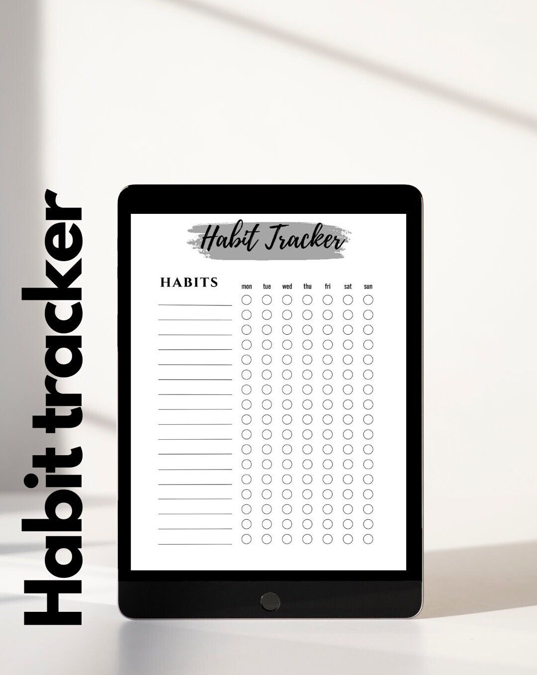 Habit Tracker Printable Digitable Downloadable Minmilastic Planner ...