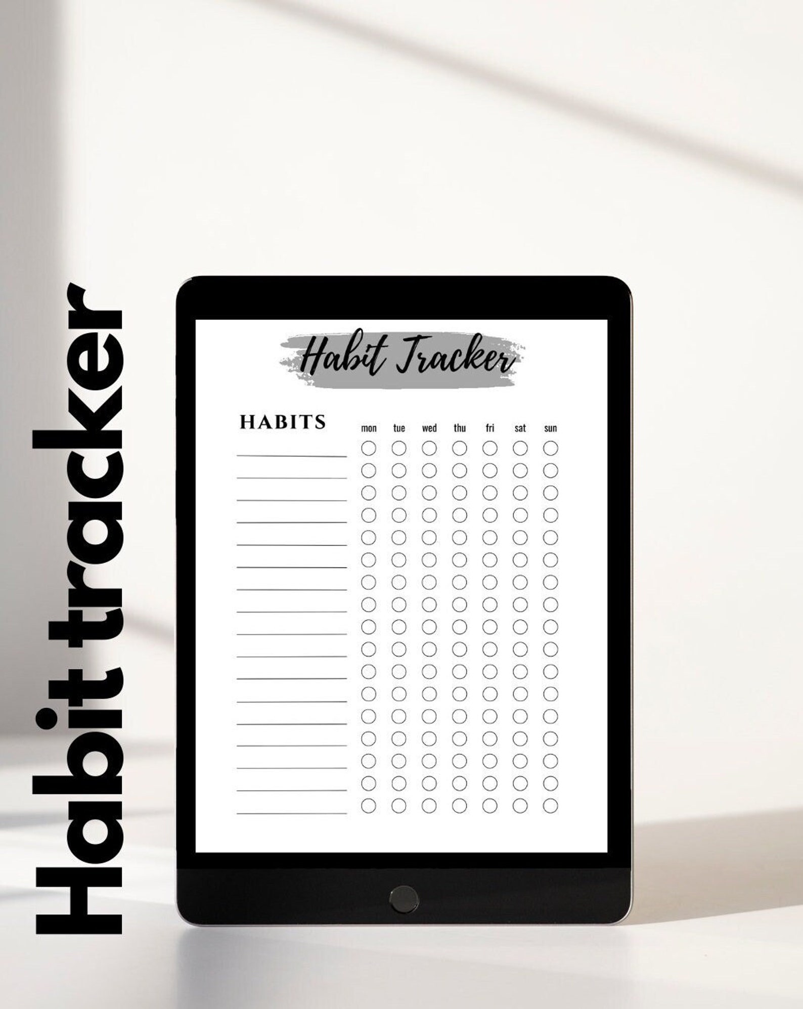 Habit Tracker Printable Digitable Downloadable Minmilastic - Etsy