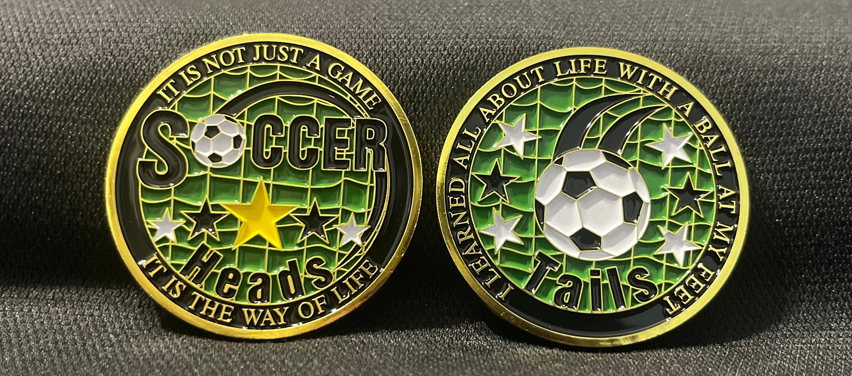 Graphic Referee Challenge Coin Toss Sports Soccer Not Just A Game 1.75 ...