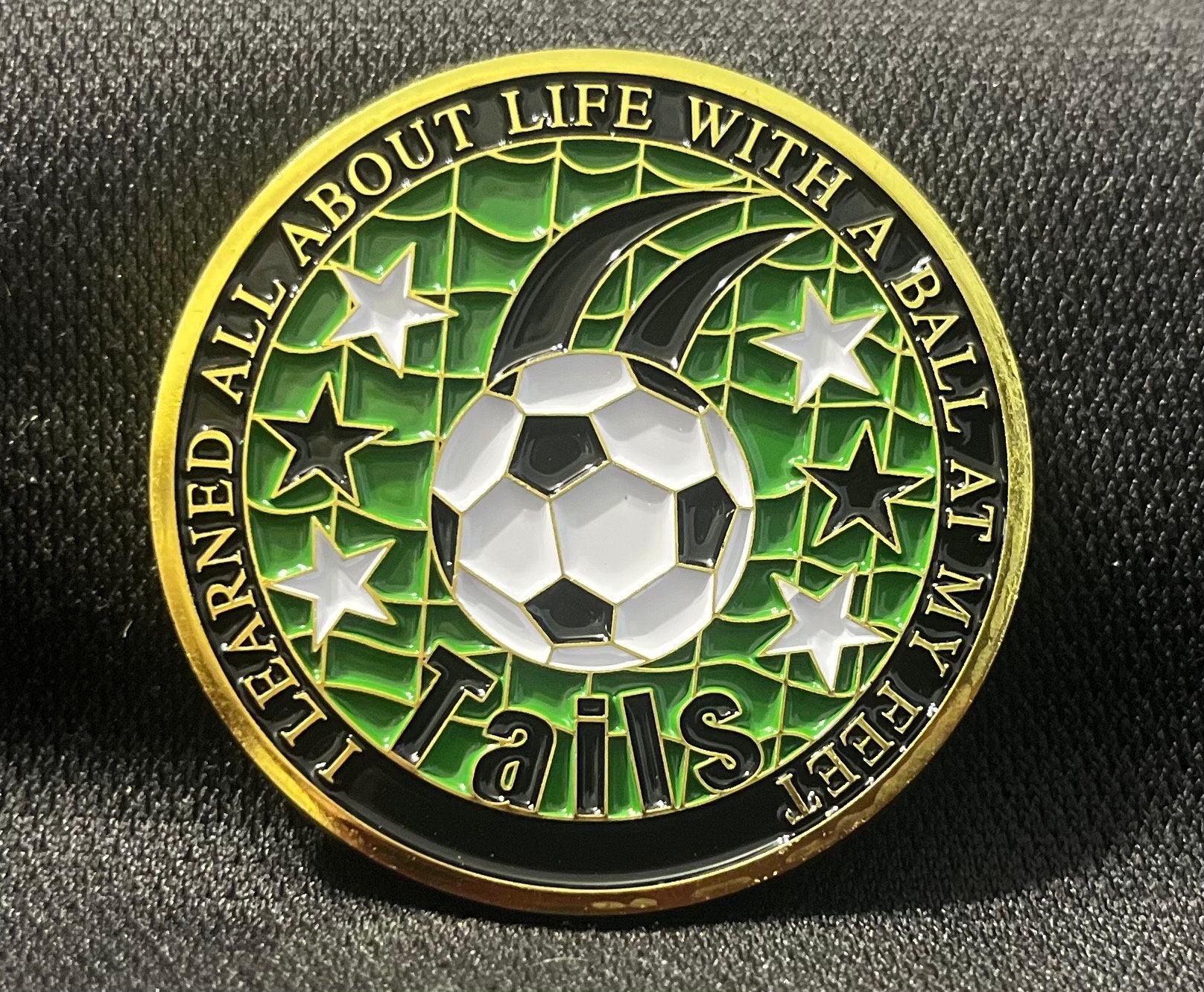 Graphic Referee Challenge Coin Toss Sports Soccer Not Just A Game 1.75 ...