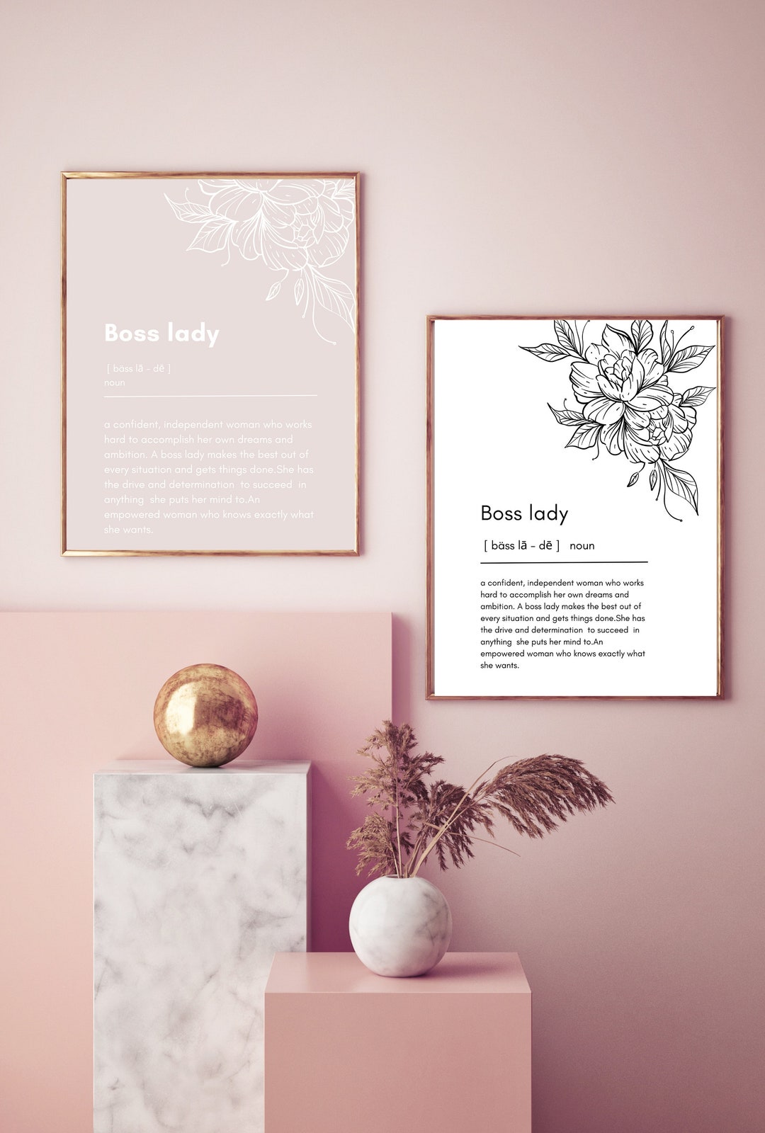 Lady Boss Printable Digital Poster - Etsy