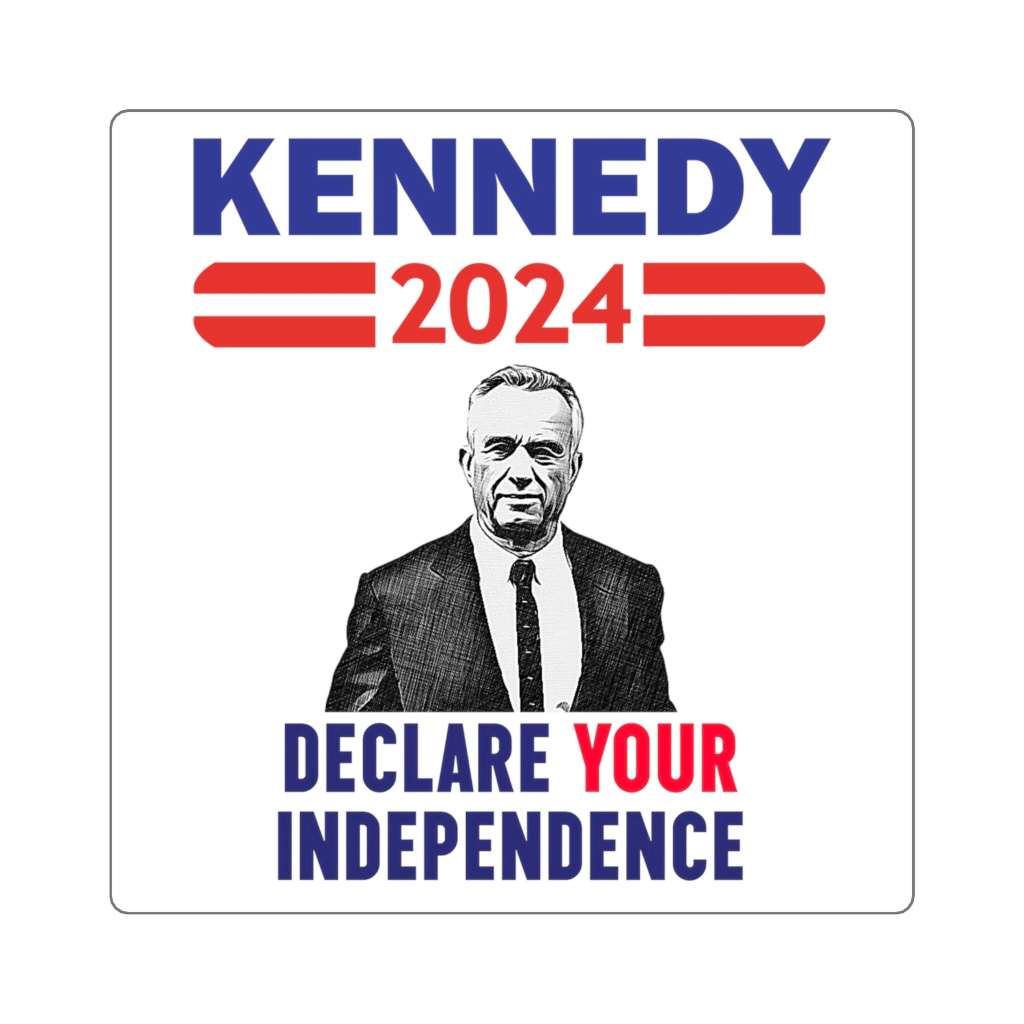 RFK Jr. Kennedy 2024 Square Stickers, for Fans of RFK Jr. - Etsy