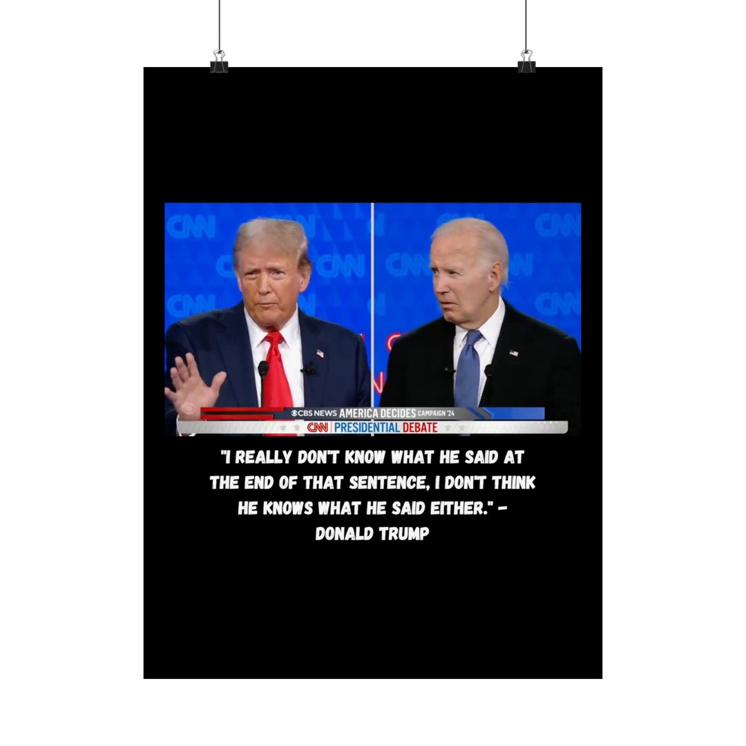 Trump Biden Debate Matte Vertical Poster 18 X 24 - Etsy