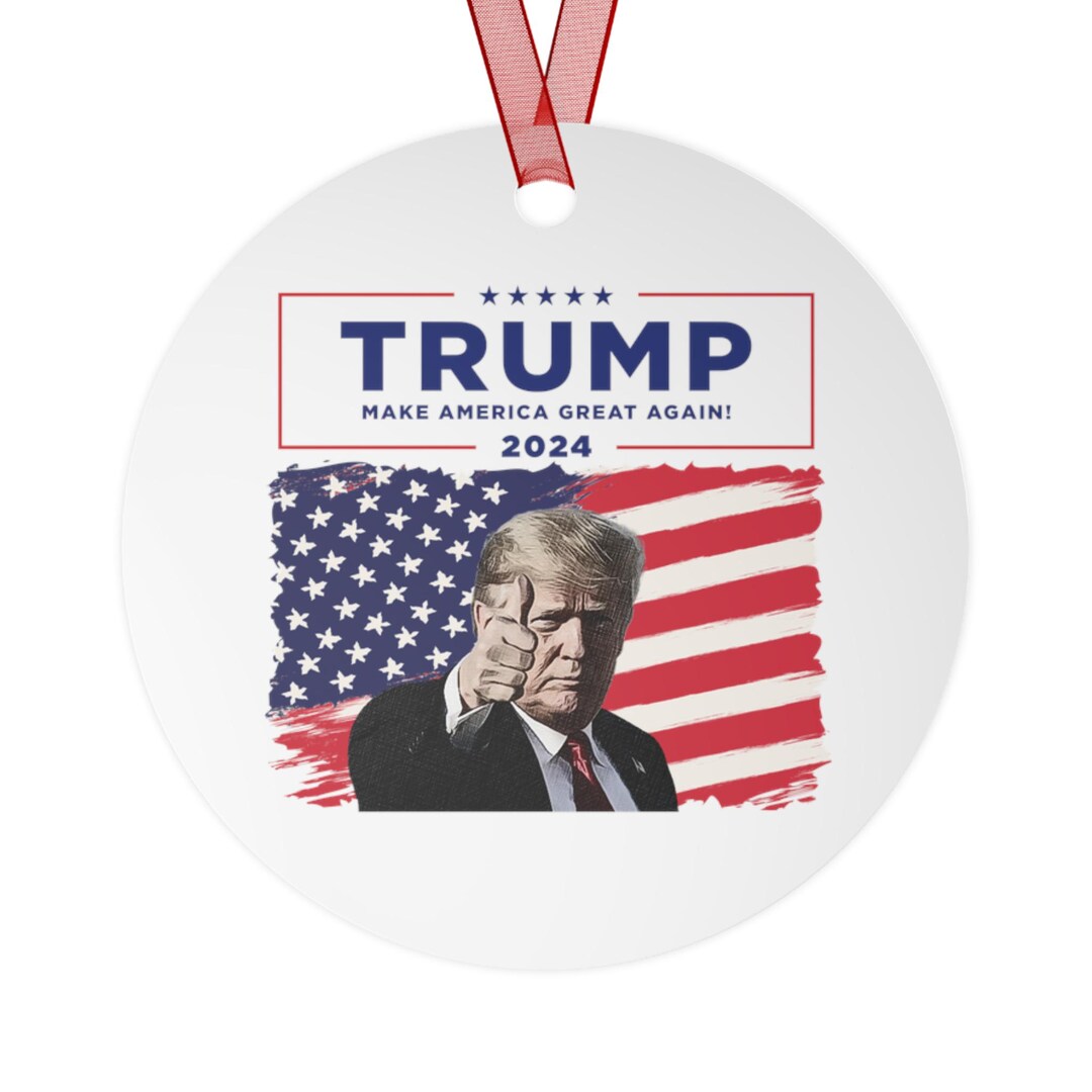Metal Ornaments Trump Make America Great Again Christmas Tree ...