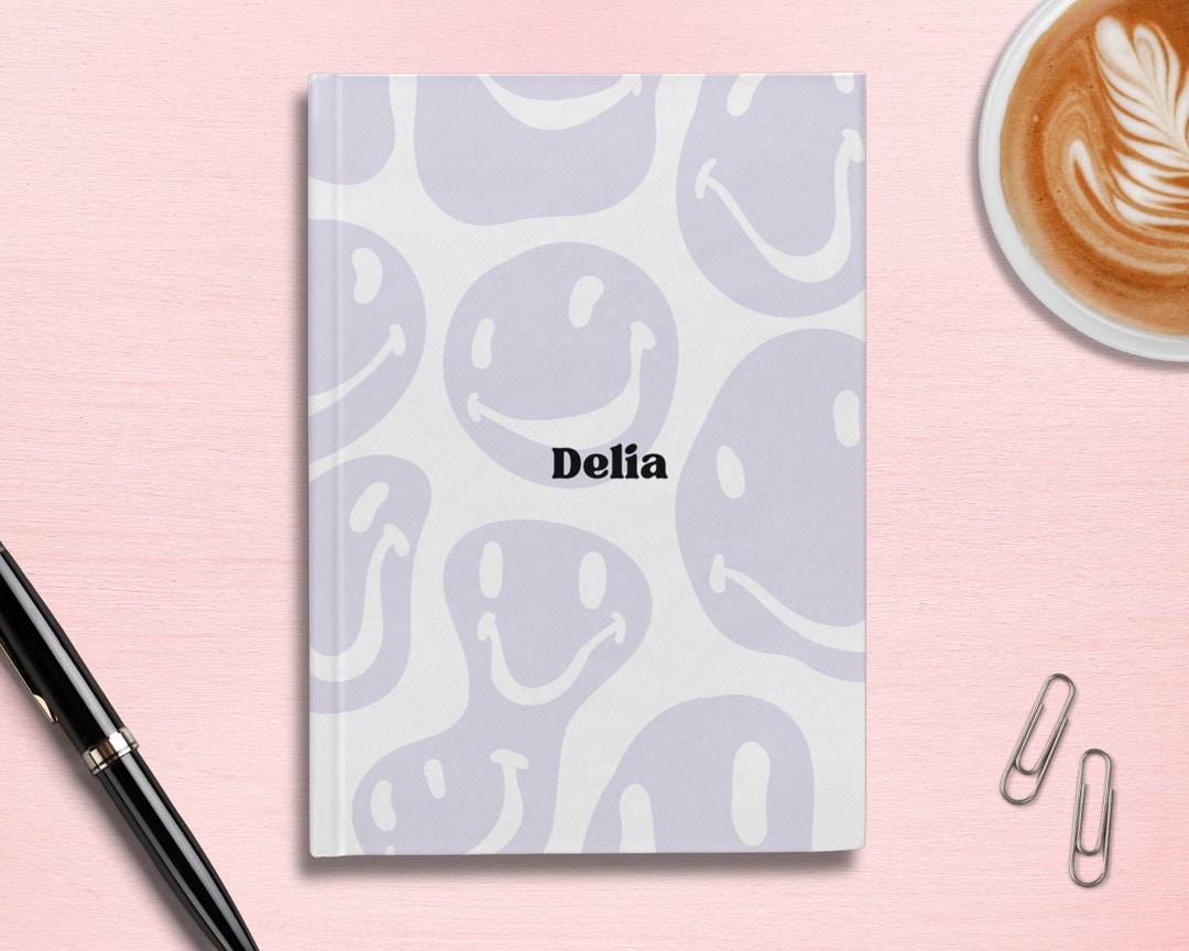 Smiley Personalised A5 Journal Personalised With Your Name or Message ...