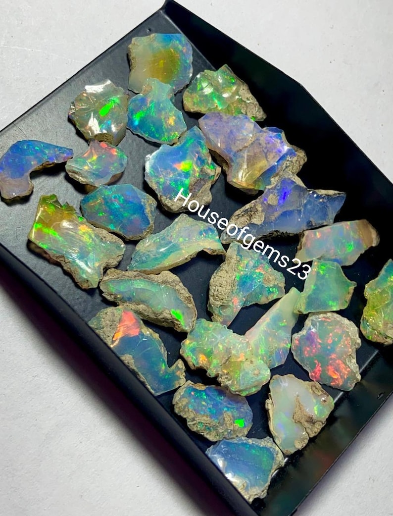 Welo Fire Opal Rough Lot: AAA Grade Ethiopian Opal, 20 CTS - Etsy