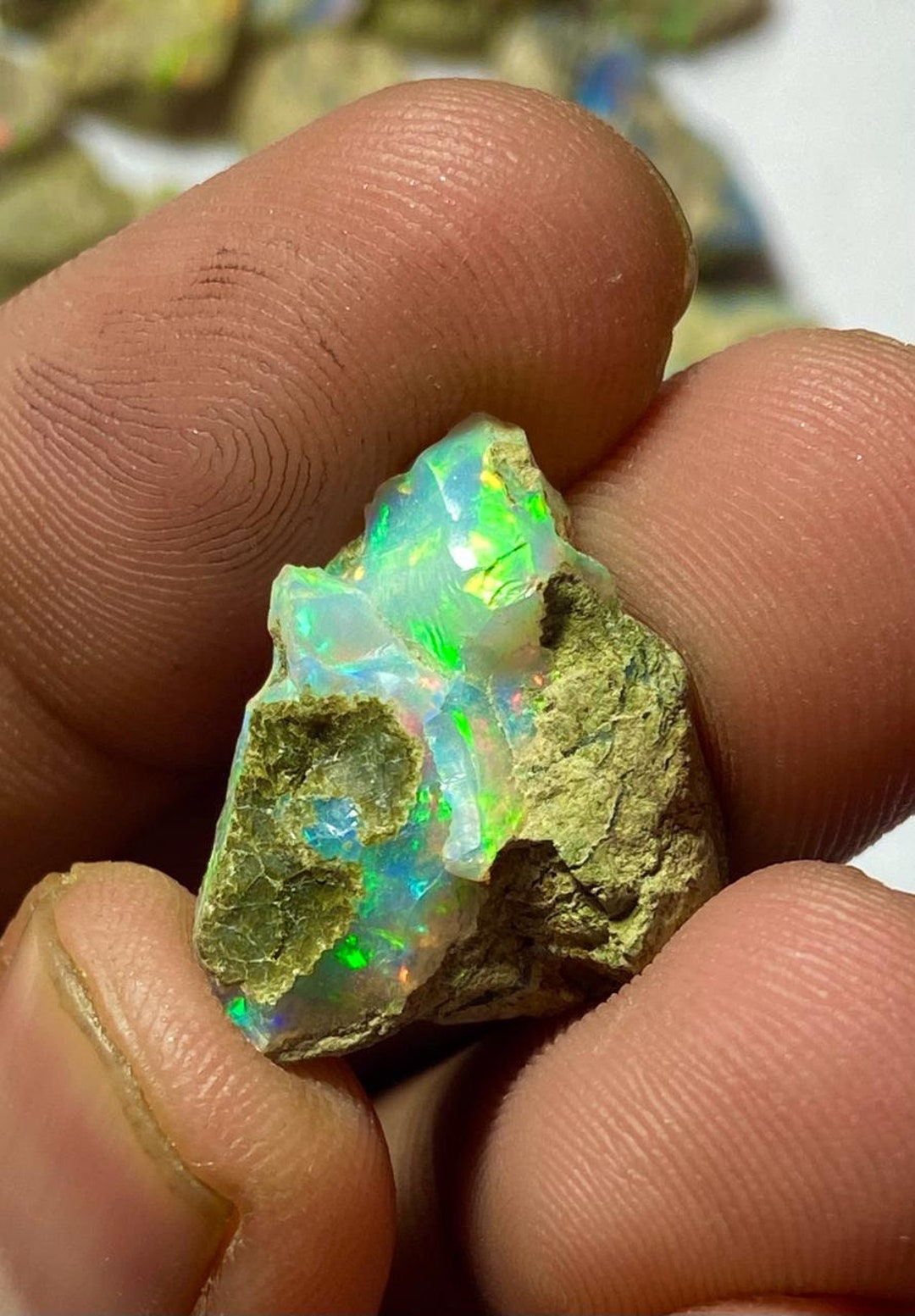 Opal Raw Crystal AAA Natural Dry Ethiopian Opal Rough Opal Rough Stone ...