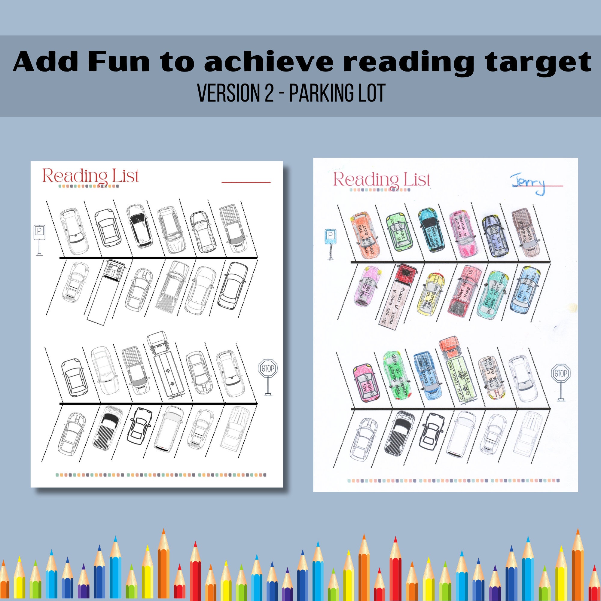 Printable Reading Tracker for Kids Cars Reading Log 100 Book List A2 ...