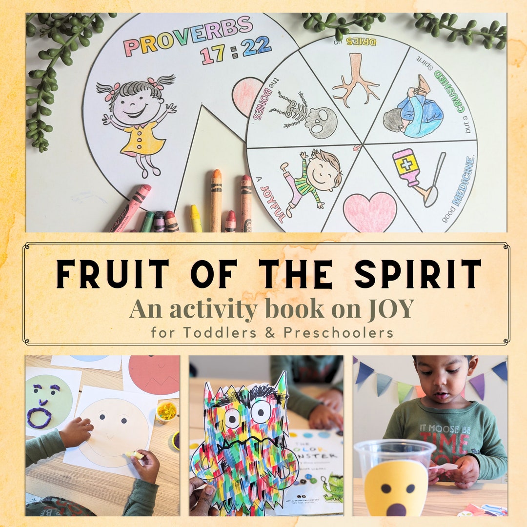Joy Fruit Of The Spirit Activity Book Lesson Plan Fruit Of The Spirit
