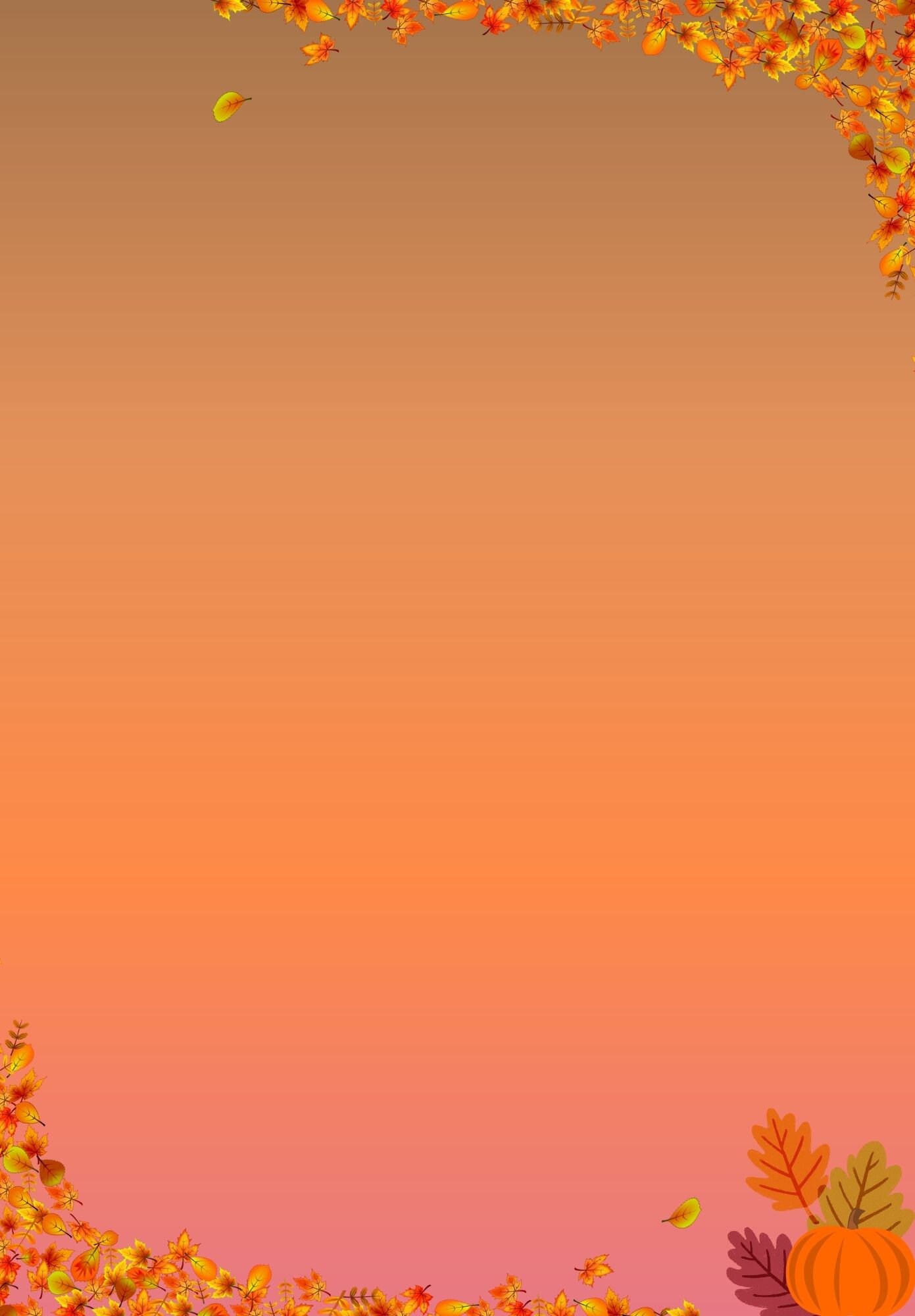 Pretty Notebook Paper Lined & Unlined Fall / Autumn Theme - Etsy