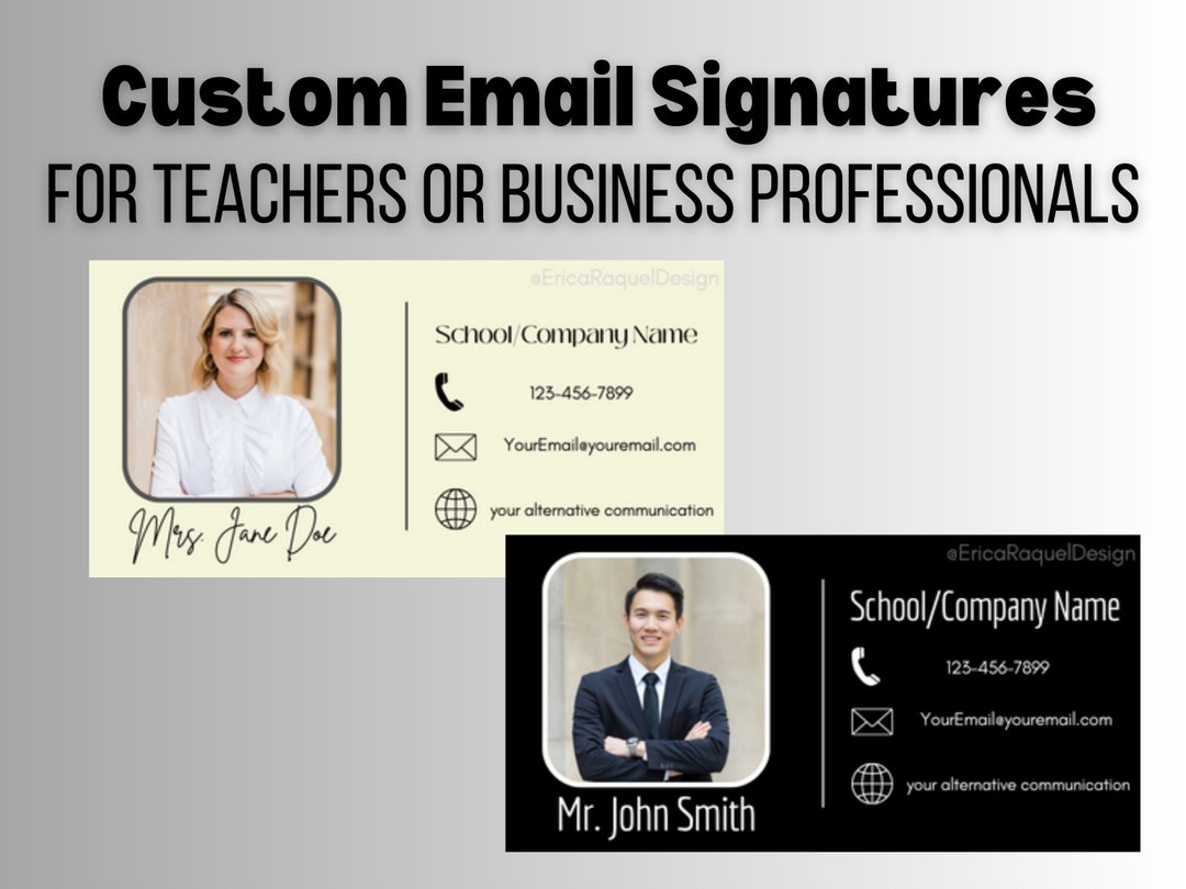 Personalized Email Signatures | Personalized Teacher Email Signature ...