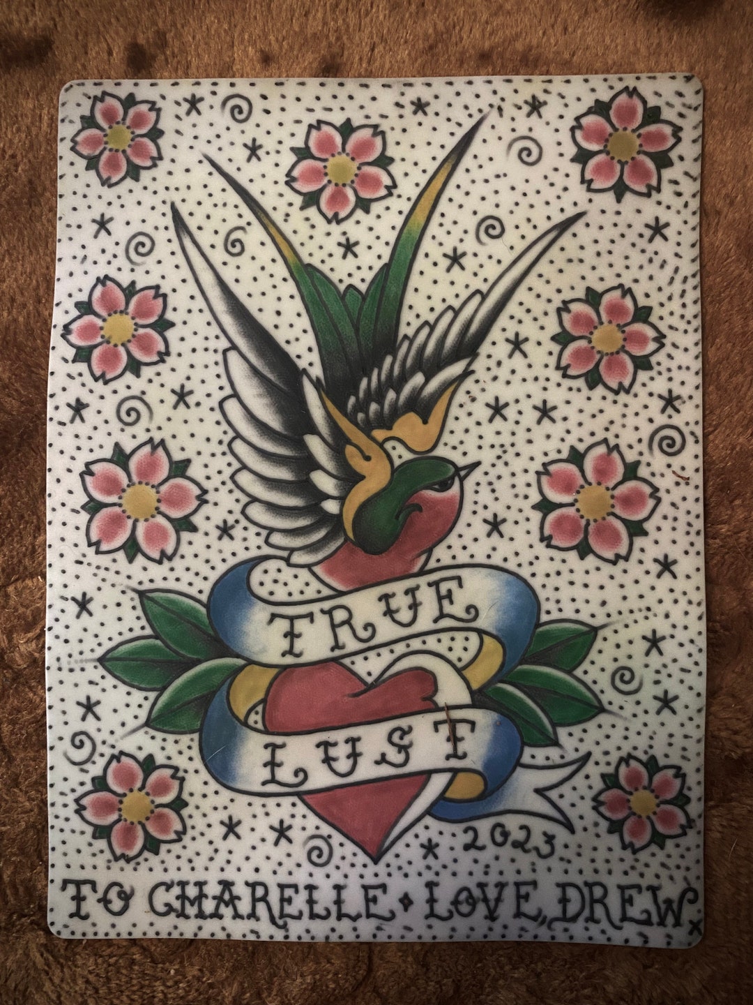 Custom Tattoo Art on Fake Skin - Etsy