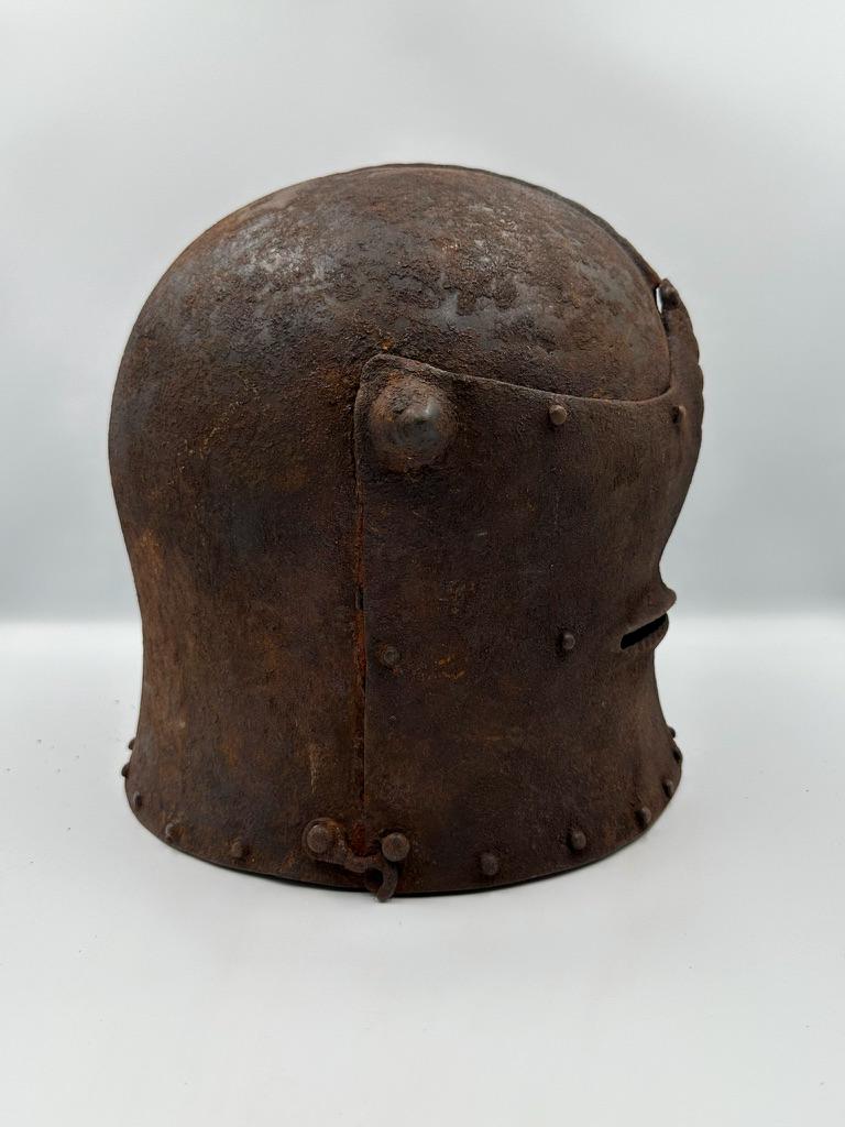 Medieval Iron Nasal Helmet - High Middle Ages Battle Armor, C. 12th ...