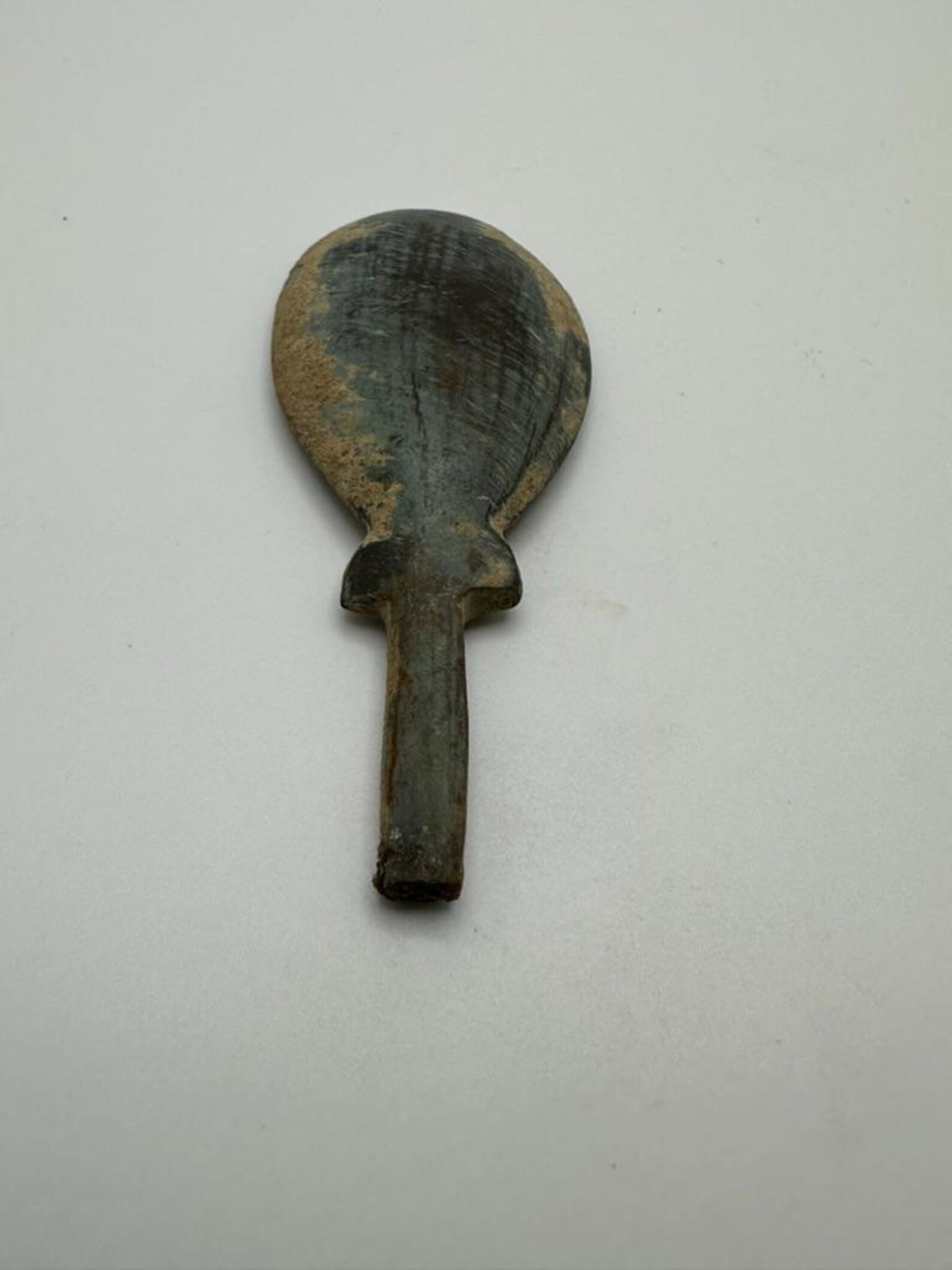 Ancient Roman Metal Spoon With Ring and Dot Motifs - C. 1st - 3rd ...