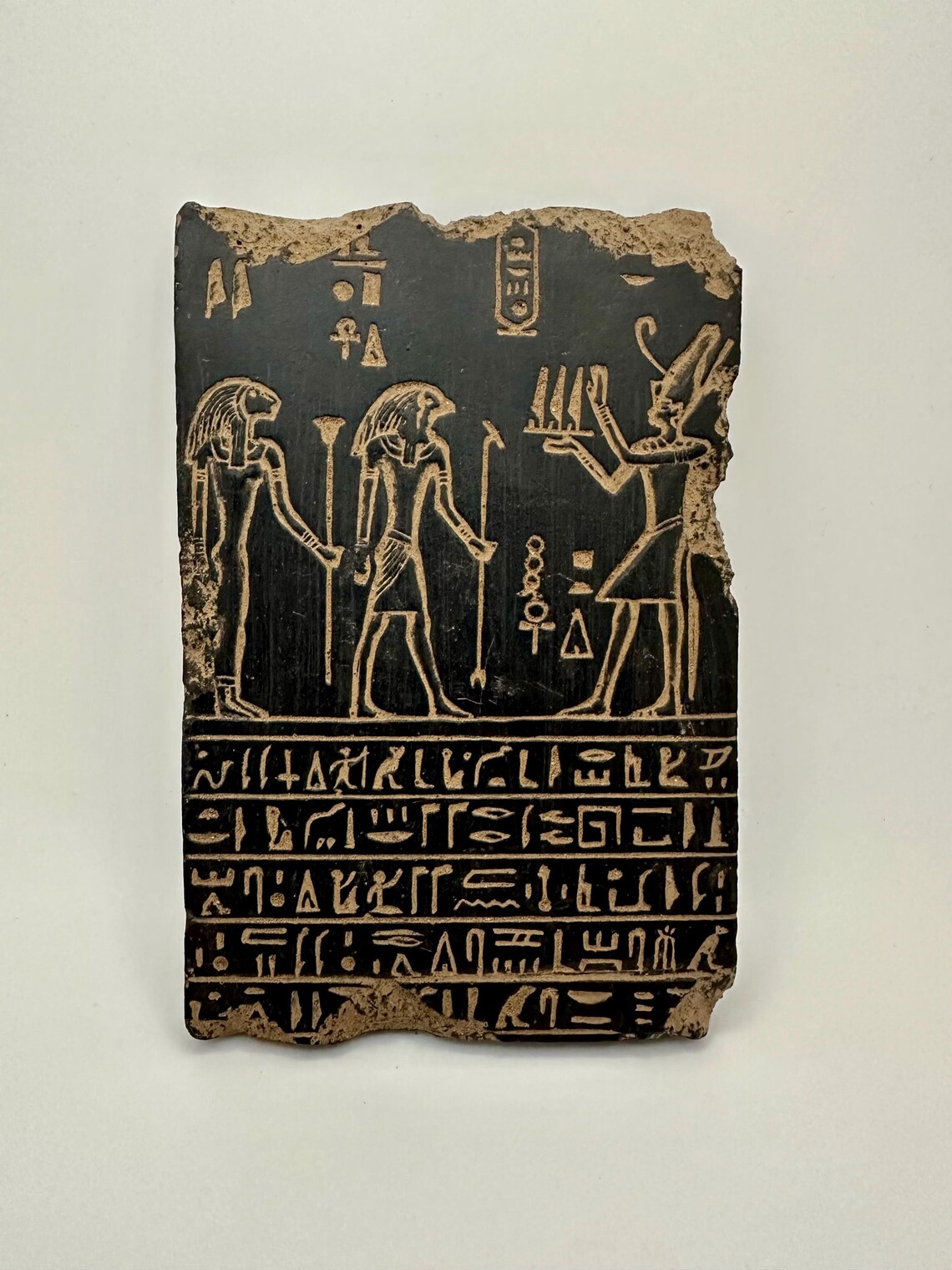 Ancient Egyptian Stone Relief Tablet - New Kingdom Period, Circa 1550 ...