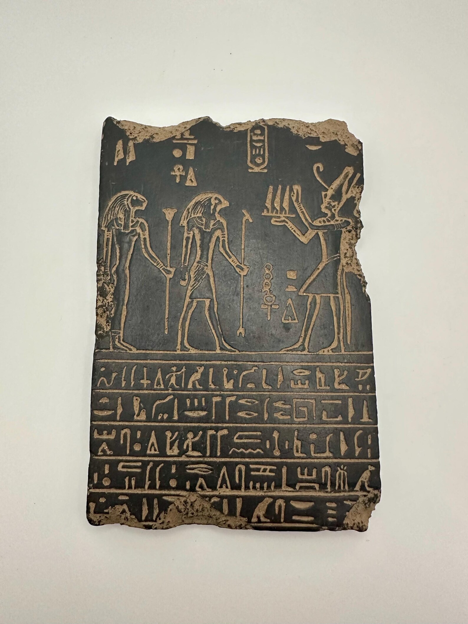 Ancient Egyptian Stone Relief Tablet - New Kingdom Period, Circa 1550 ...