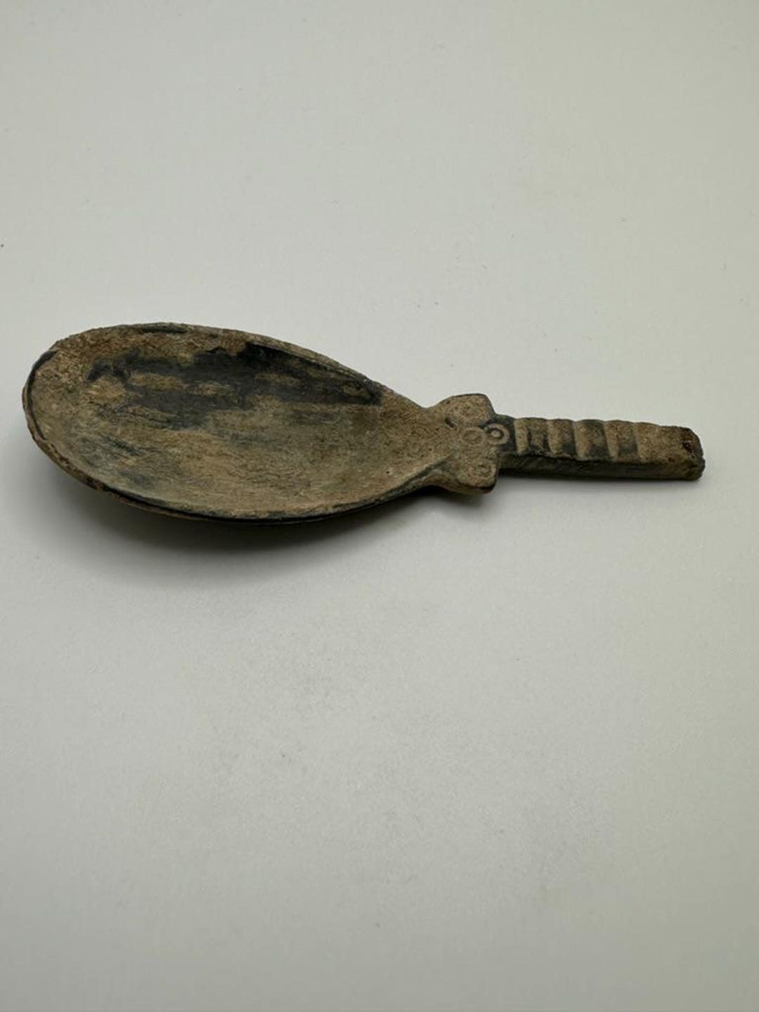 Ancient Roman Metal Spoon With Ring and Dot Motifs - C. 1st - 3rd ...