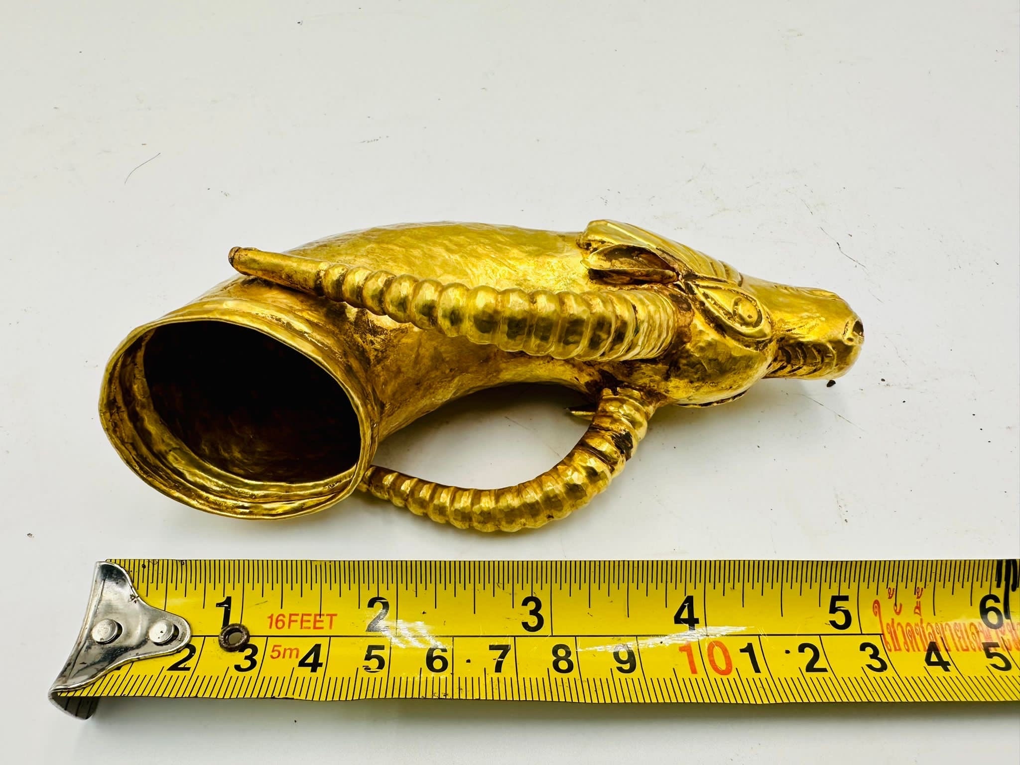 Very Rare Ancient Achaemenid 22ct Solid Gold Rhyton Vessel / 500-300 BC ...