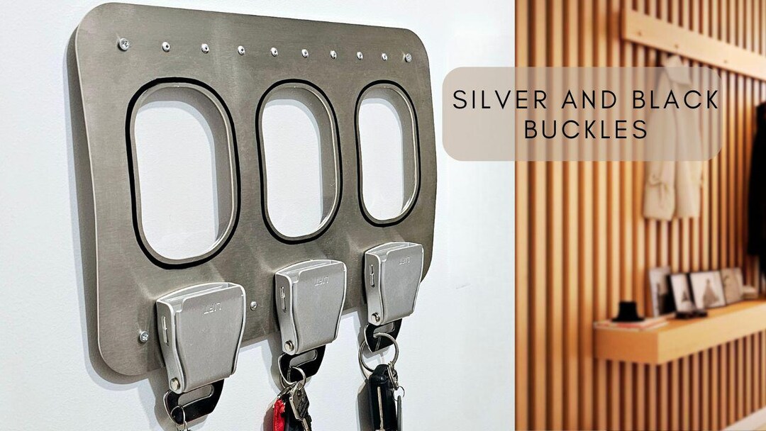 3x Three Aircraft Window Key Rack, Airplane Seatbelt Key Rack, Airplane ...