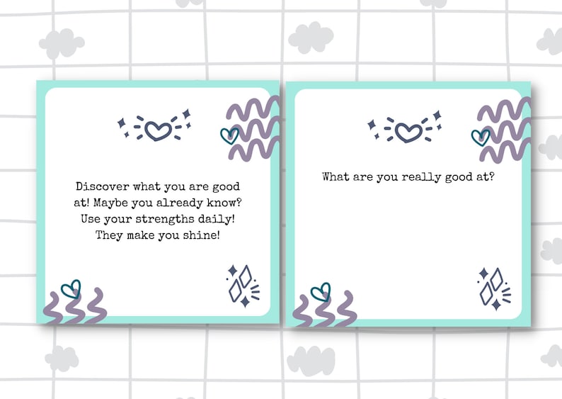 Self-esteem Cards PDF - Etsy
