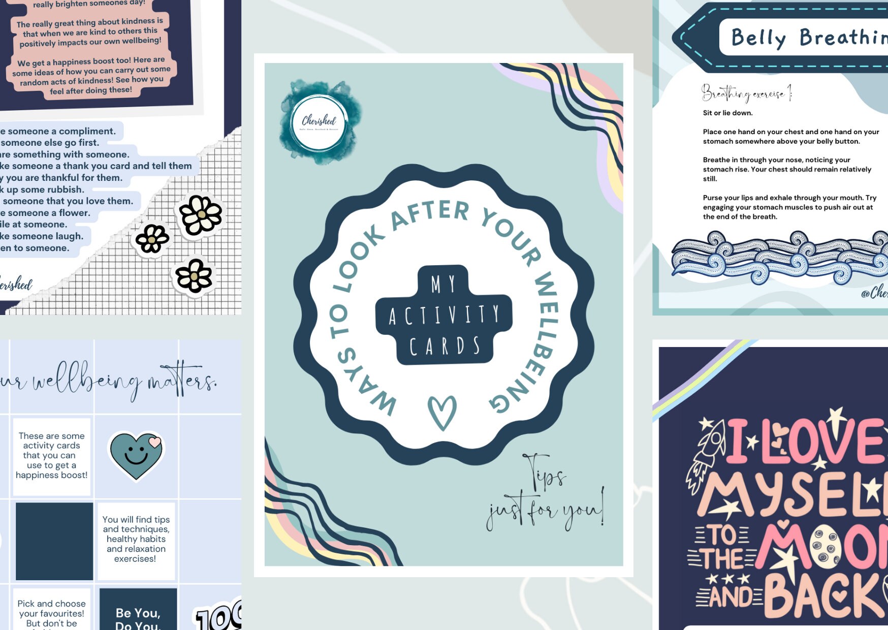 Mental Health Activity Cards PDF - Etsy