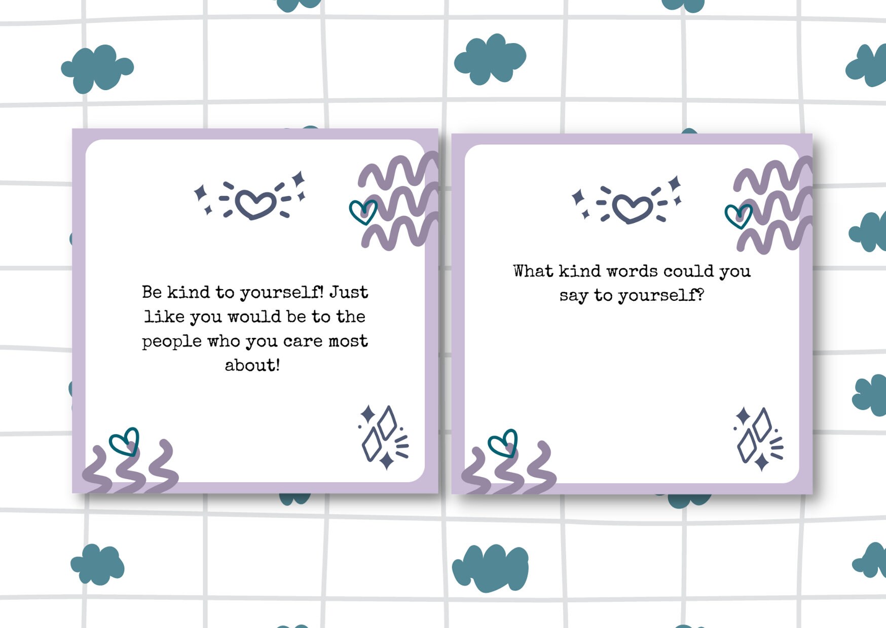 Self-esteem Cards PDF - Etsy
