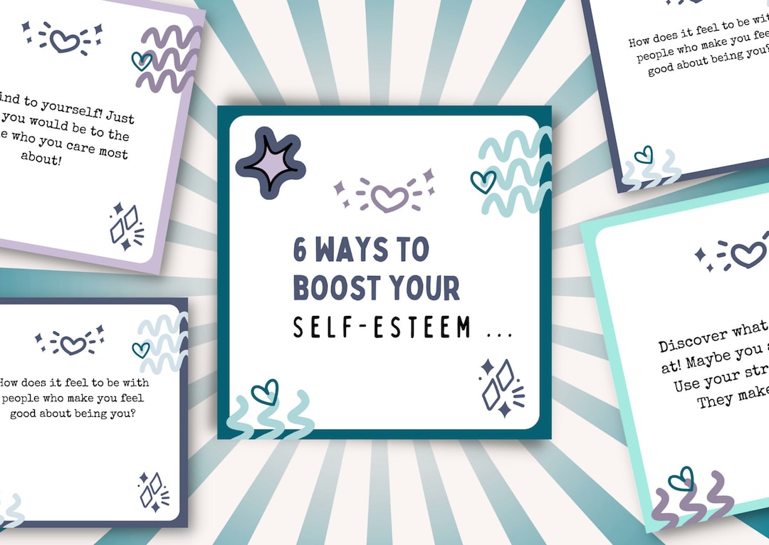 Self-esteem Cards PDF - Etsy