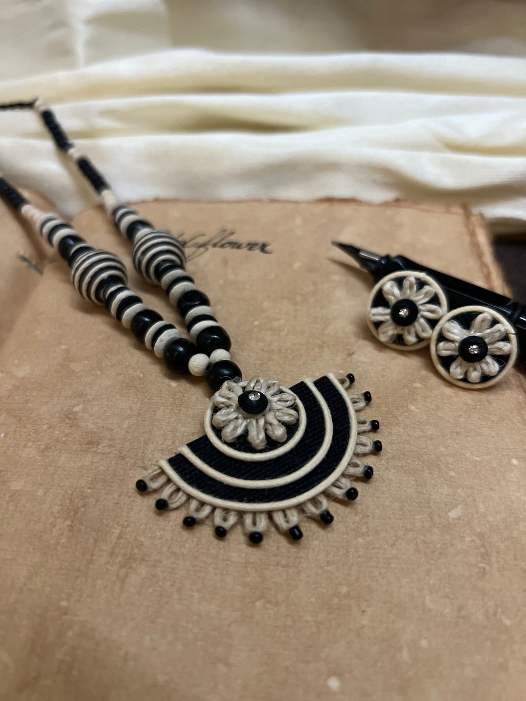 Eco-friendly Jute Jewellery, Sustainable Skin Friendly Jewellery Set ...