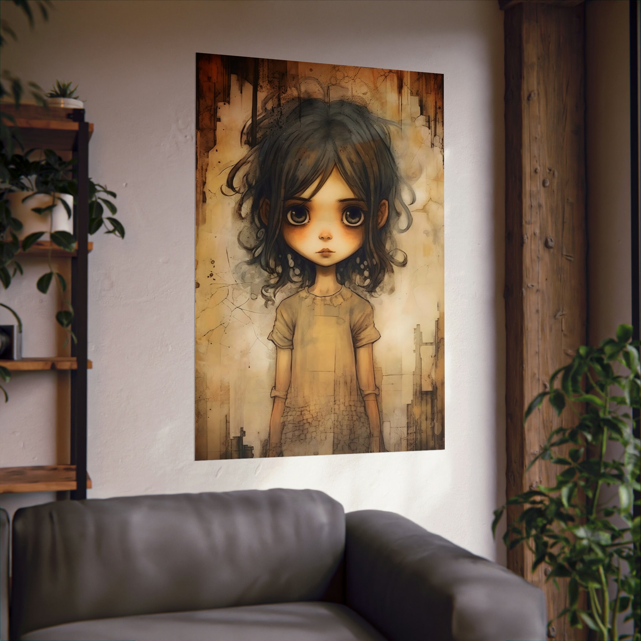 Sad Beige Childhood Poster 1 Manga Comic Book Illustration - Etsy