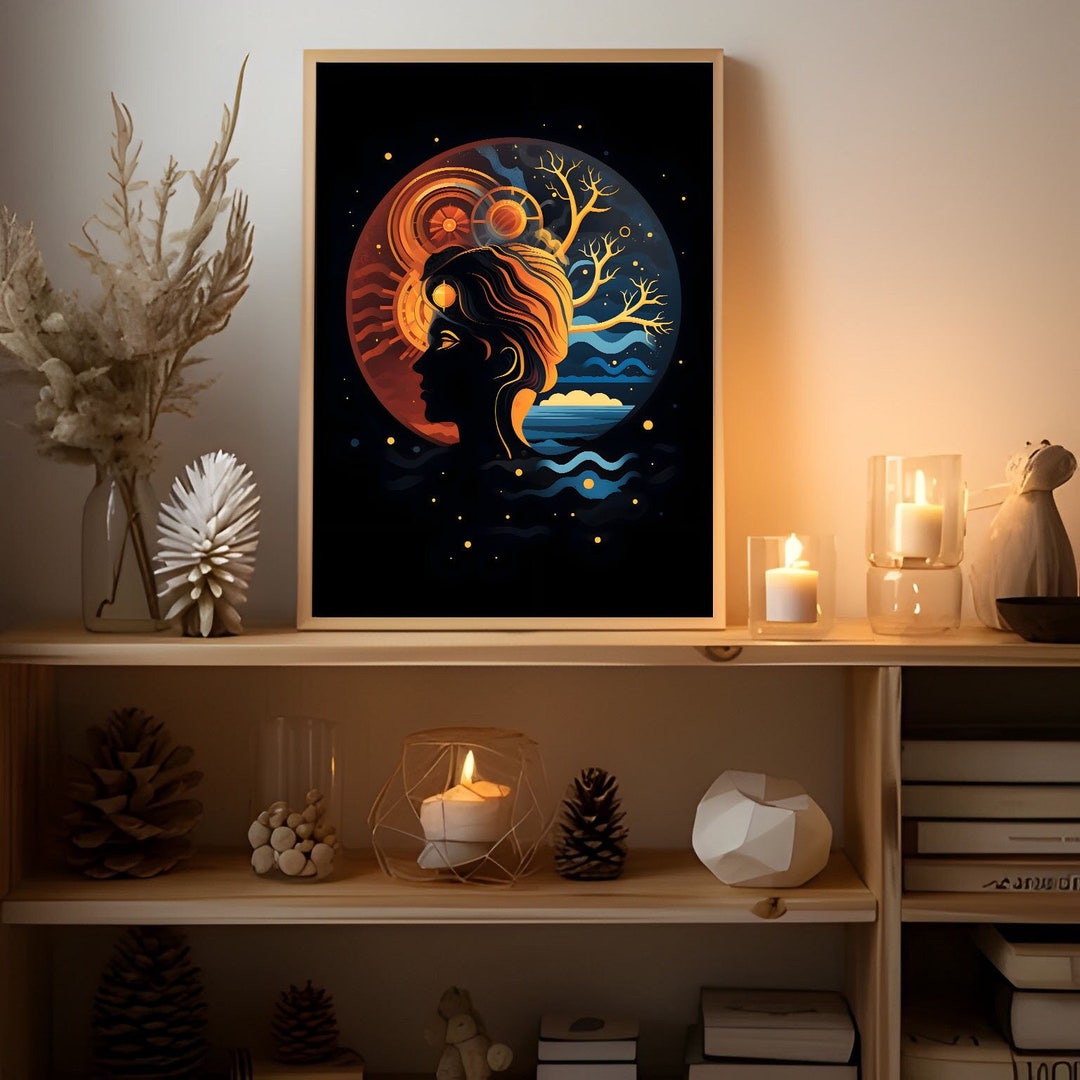 Lose Your Mind Find Your Soul Poster, Magical Brain Cactus Wall Art ...