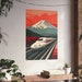 Shinkansen Poster 3, Japandi Wall Art Fujiyama Volcano Japan View Mount ...