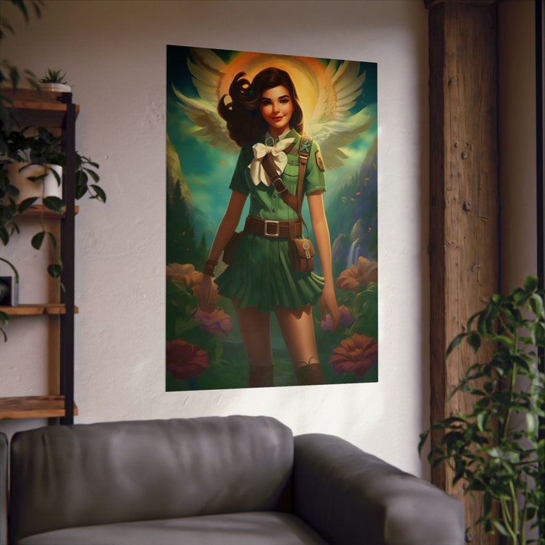 Whimsical Girl Scout Poster 3, Human Guardian Angel Wall Art Scouts Are ...