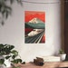 Shinkansen Poster 3, Japandi Wall Art Fujiyama Volcano Japan View Mount ...
