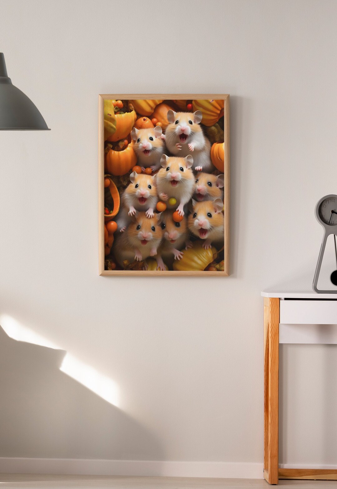 Halloween Hamsters Poster 1, Charming Wall Art for Child Bedroom Gift ...