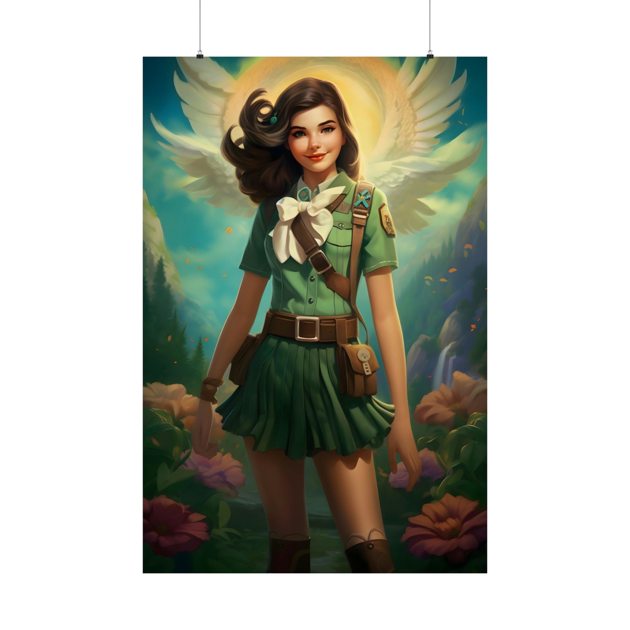Whimsical Girl Scout Poster 3, Human Guardian Angel Wall Art Scouts Are ...
