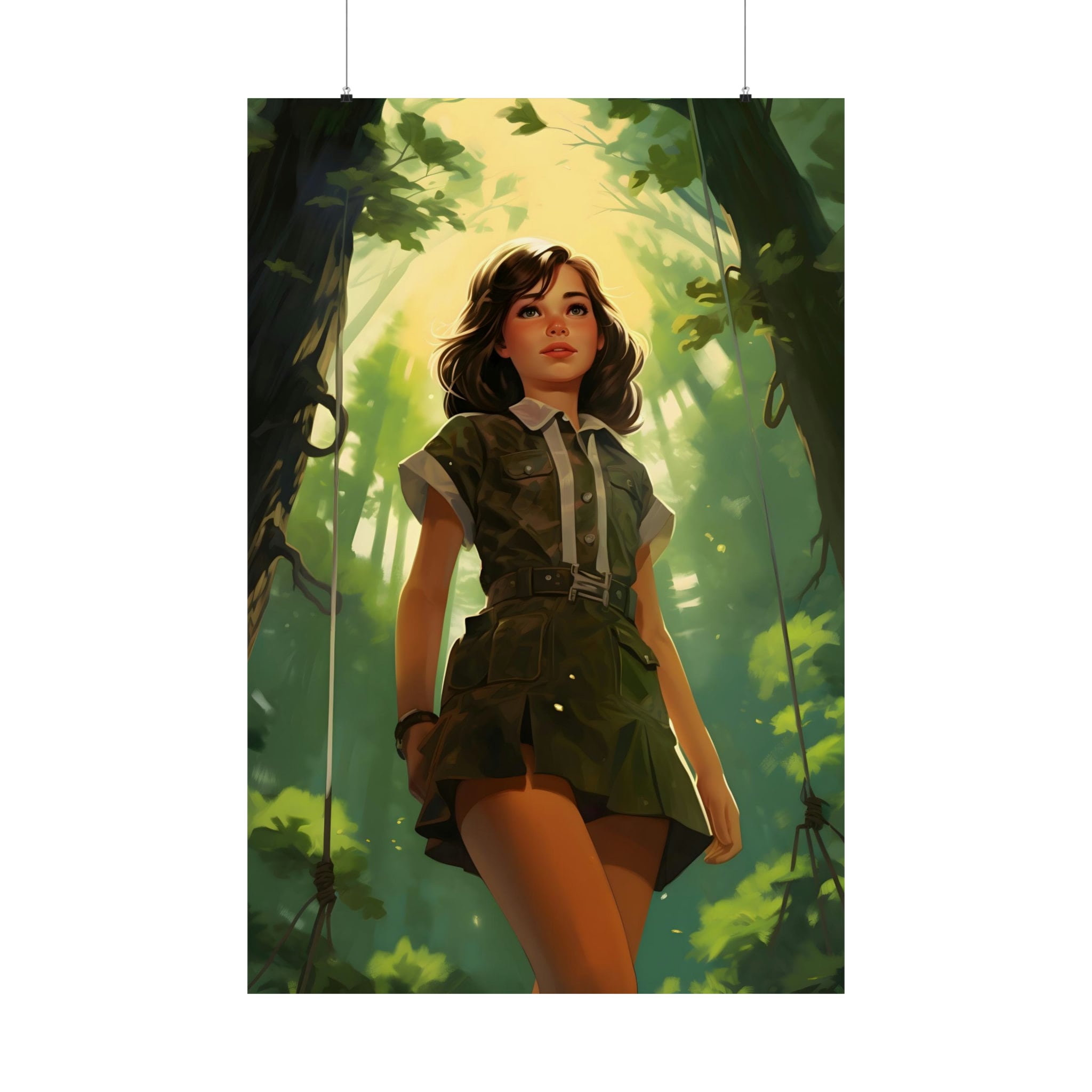 Retro Girl Scout Poster 1, Midcentury Modern Wall Art Vintage ...
