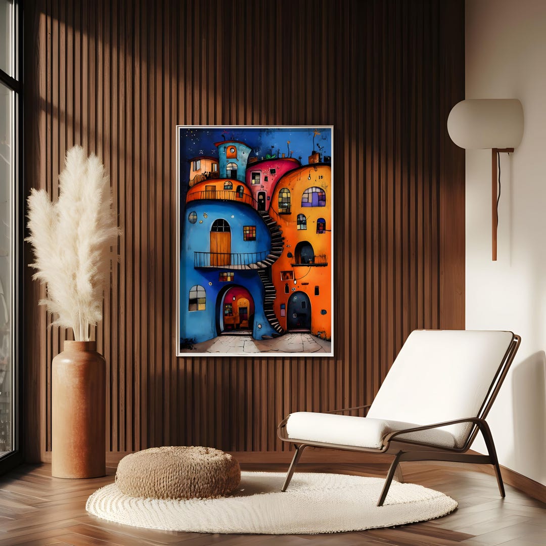 Fantasy House Poster 3, Inspired by Whimsywave Home Vienna Artwork ...