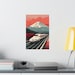Shinkansen Poster 3, Japandi Wall Art Fujiyama Volcano Japan View Mount ...